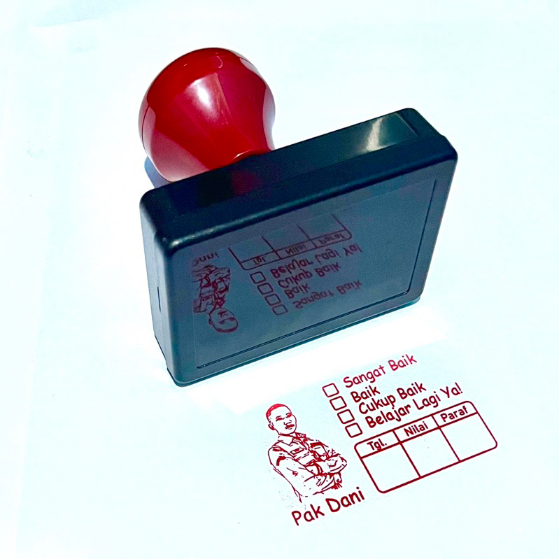 Jual Cap Stempel Otomatis Nilai / Paraf Guru - Custom Foto Sendiri ...