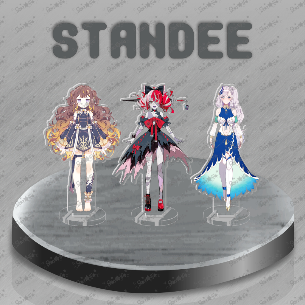 Jual Standee Hololive ID Akrilik UV & Set Stickers | Acrylic Stand ...