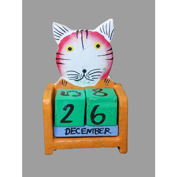 Jual Kalender Kayu | Kalender Abadi | Hiasan Meja Kerja / Belajar ...