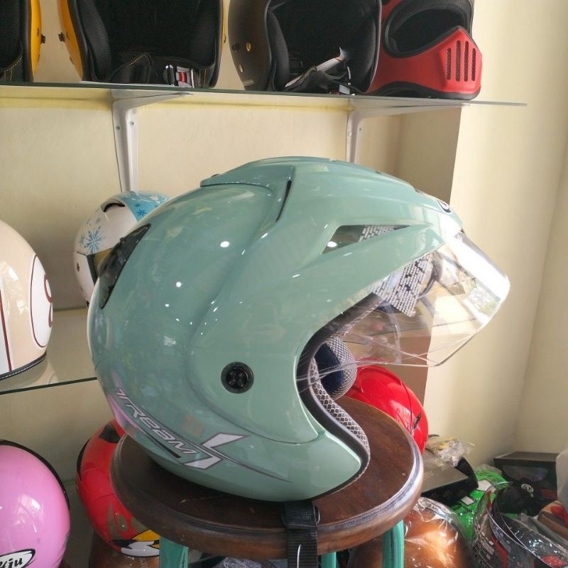 Jual HELM VOG EXTREAM S GREEN ORIGINAL PRODUK | Shopee Indonesia