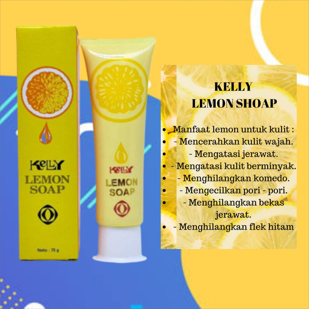 Jual Kelly Scrub Lemon Soap Sabun cuci muka kelly. | Shopee Indonesia