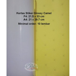Jual Kertas Stiker HVS/Doff & Glossy Merk Camel Ukuran F4/A4 | Shopee ...