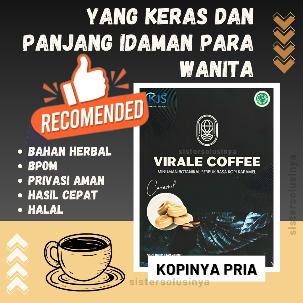 Jual Kopi Kuat Pria Tahan Lama VIRALE COFFEE Kopi Ginseng Obat Pembesar ...