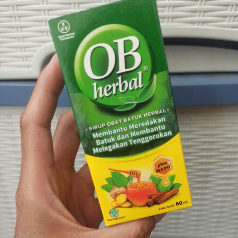 Jual OB Herbal OBH sirup plus madu 60 ml 100 ml Batuk | Shopee Indonesia