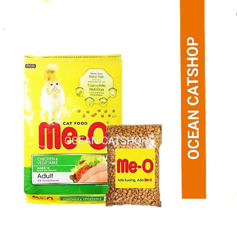 Jual makanan kucing meo adult chicken vegetable 500gr | Shopee Indonesia