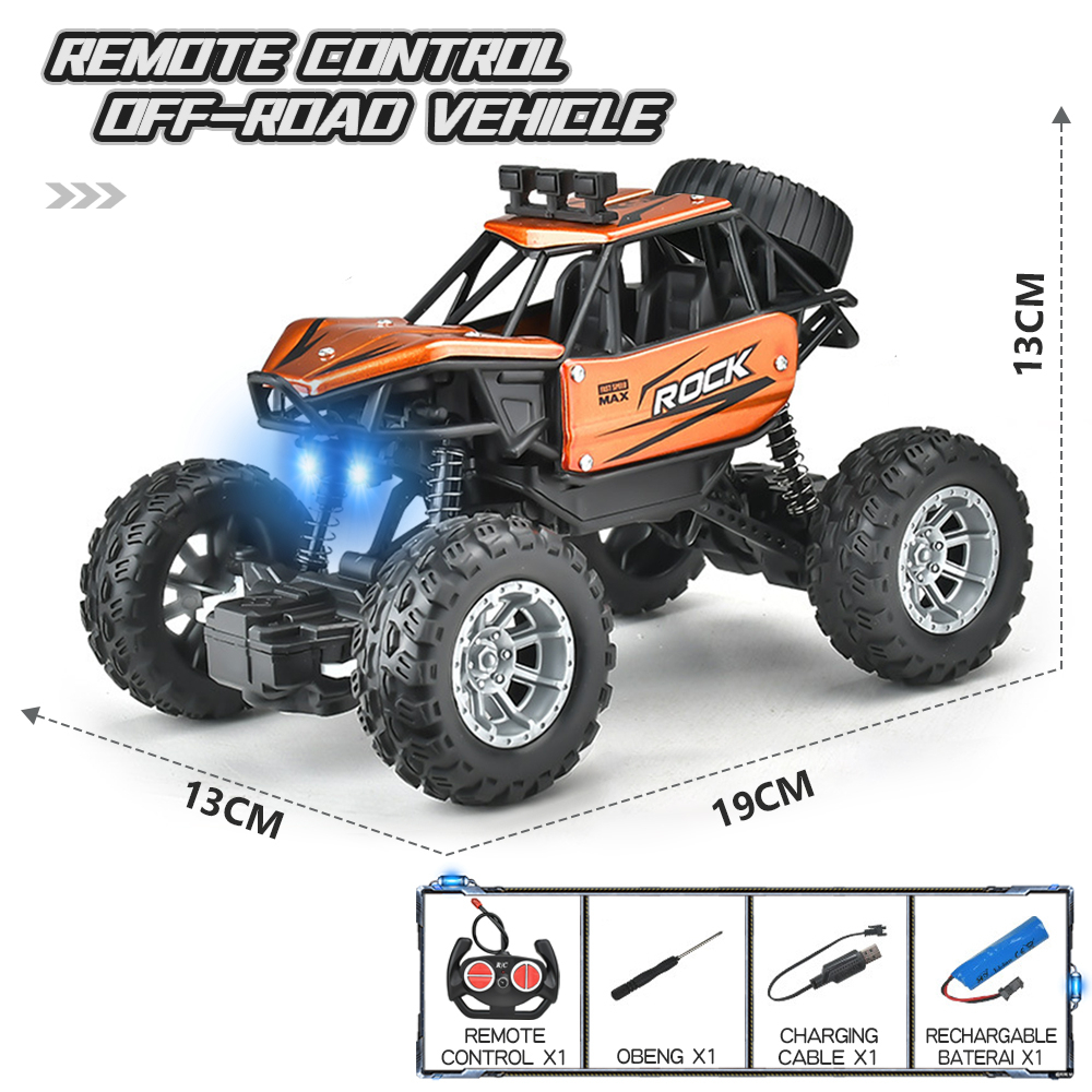 Jual Uoptoy Mainan Mobil Remote Control Off Road Alloy Climbing Car RC Rock Crawler Powerful 2 ...