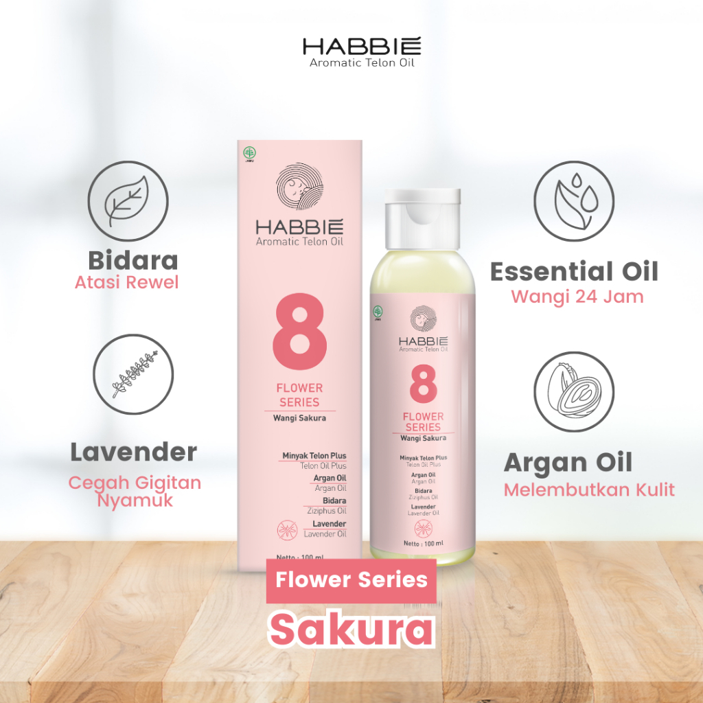 Jual Habbie Aromatic Flower Series (Minyak Telon Bayi) | Shopee Indonesia