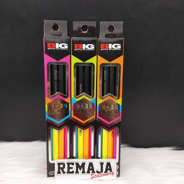 Jual BIG Pensil 2B 9203 Neon | Shopee Indonesia