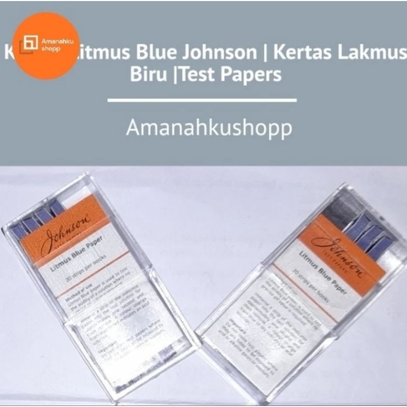 Jual Kertas Litmus Blue Johnson | Kertas Lakmus Biru | Test Papers ...