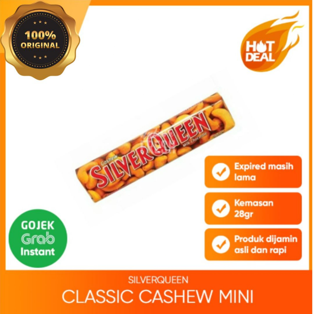 Jual SilverQueen Classic Mini Coklat Silver Queen Mini - Cashew ...