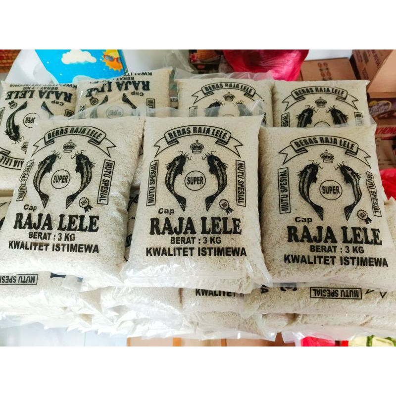 Jual Beras 3 Kg Cap Raja Lele Bagus Murah | Shopee Indonesia