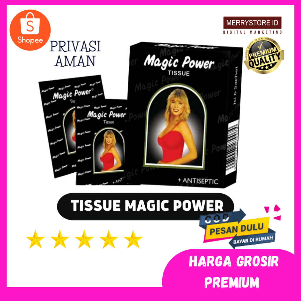 Jual Tissue Magic Power Tisu Power Magic Classic 1kotak Isi 6 Sachet Tissue Magic Power Original