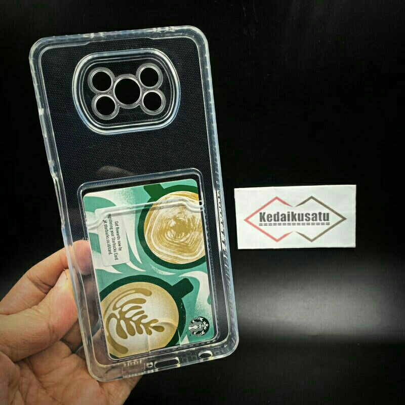 Jual Xiaomi Poco X3 - Poco X3 PRO - Poco X3 NFC Case Softcase TRANSPARAN CARD HOLDER Casing ...