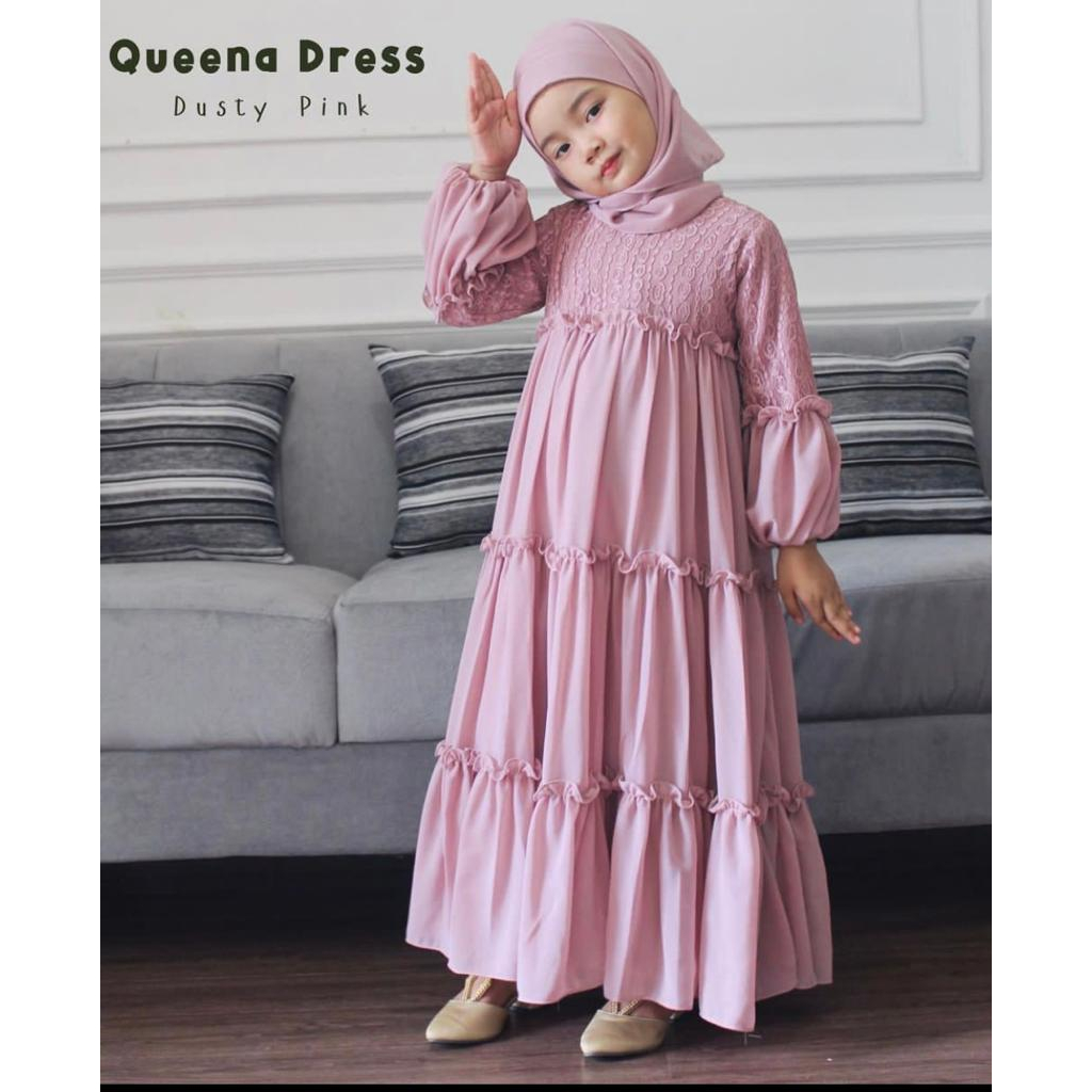 Jual QUEENA DRESS/DRESS ANAK /ONLY DRESS CERUTY | Shopee Indonesia