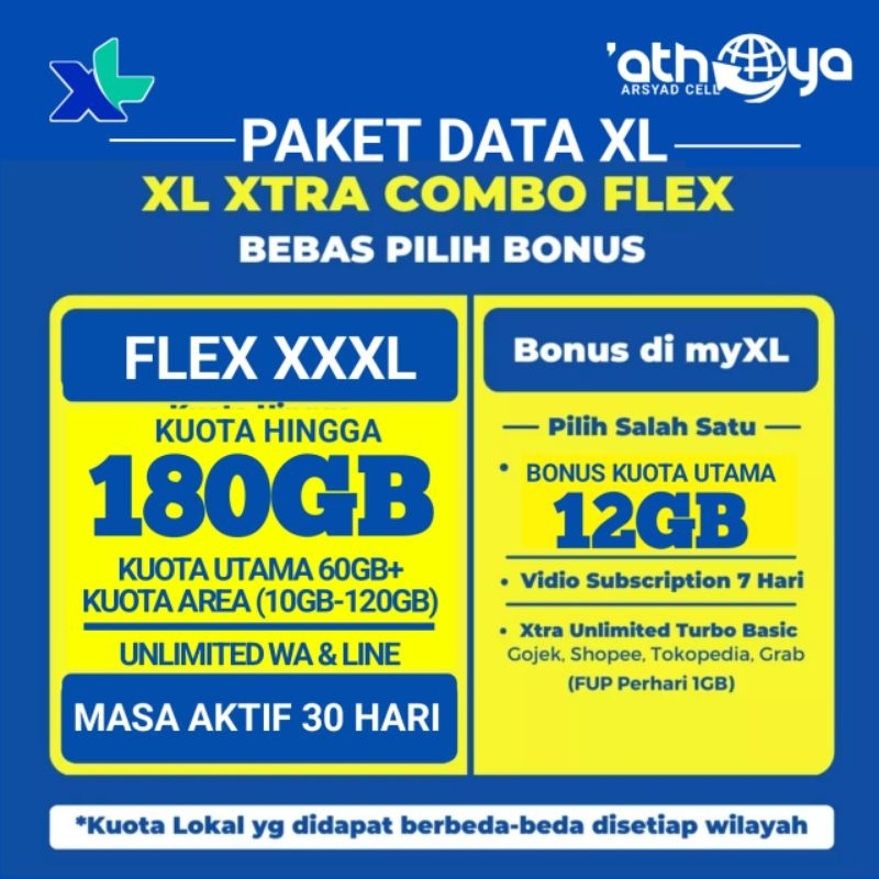 Jual KUOTA XL COMBO FLEX paket data xl combo flex | Shopee Indonesia