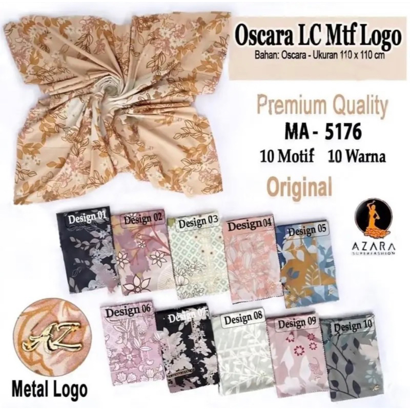 Jual HIJAB Azara Olive Lc Meta Logo (bisa pilih warna saat live ...