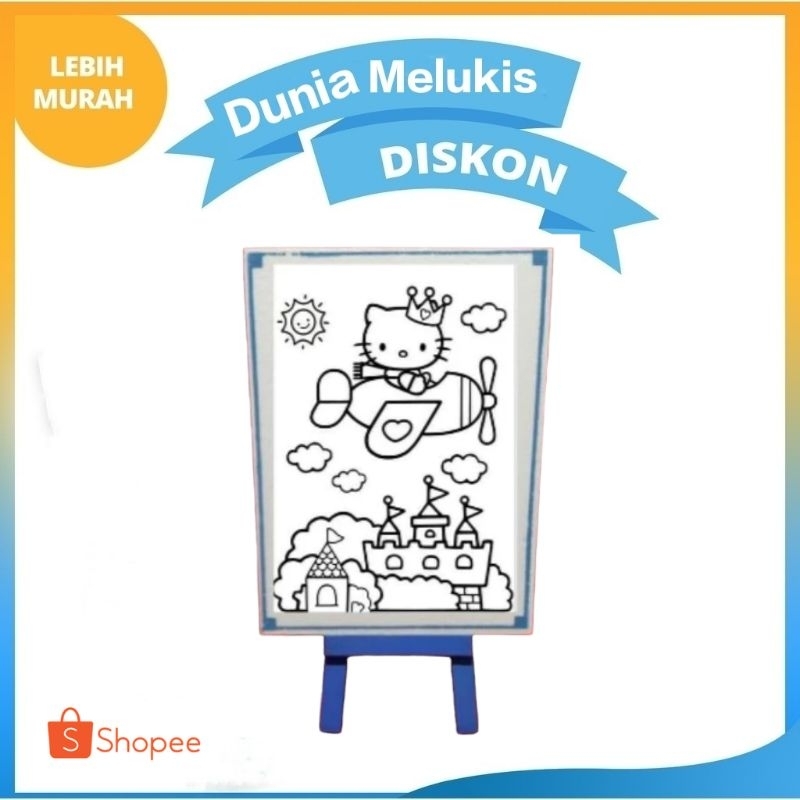 Jual Meja Lukis/Jagrak Mini 45/50/55cm 1 sisi styrofoam 30x40cm ...