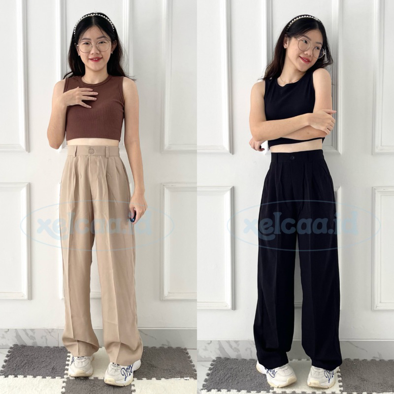 Jual Fara Culotte | Celana Kulot Korean | Wide Leg Pants | Hijab Formal ...