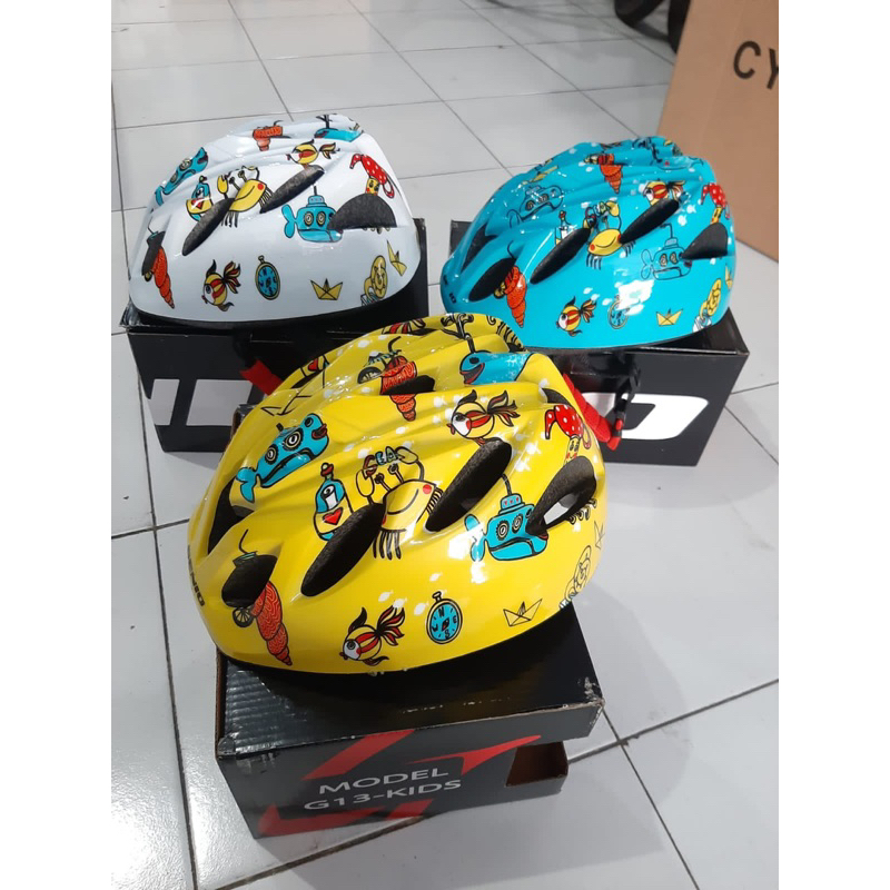 Jual HELM SEPEDA ANAK / HELMET KIDS Merk GENIO G-13 / AVAND A-03 ...