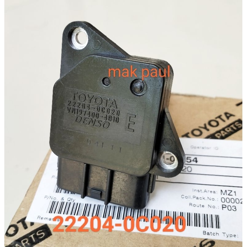 Jual sensor maf E air flow INNOVA FORTUNER YARIS VIOS ALTIS CAMRY HARIEHR ORIGINAL | Shopee ...