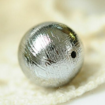 Jual Genuine Gibeon Iron Meteorite Silver Plated Round Beads 8mm (per ...