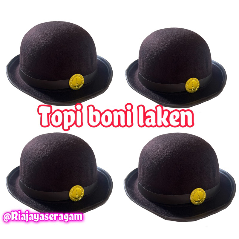 Jual Topi Boni Pramuka Topi Pramuka Penggalang Topi Boni Bahan Laken ...