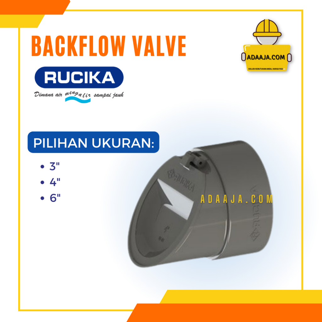 Jual Backflow Valve Rucika Tutup Pembuangan Pipa Anti Bau TIkus 4 ...
