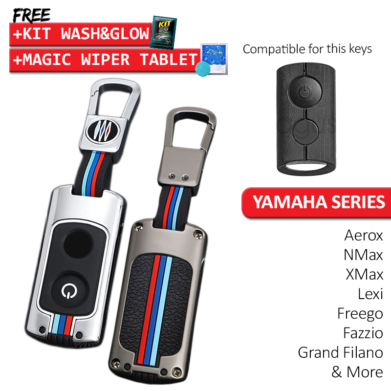 Jual Yamaha Nmax Aerox Lexi Freego - 2in1 Metal Case Kunci Motor Key ...