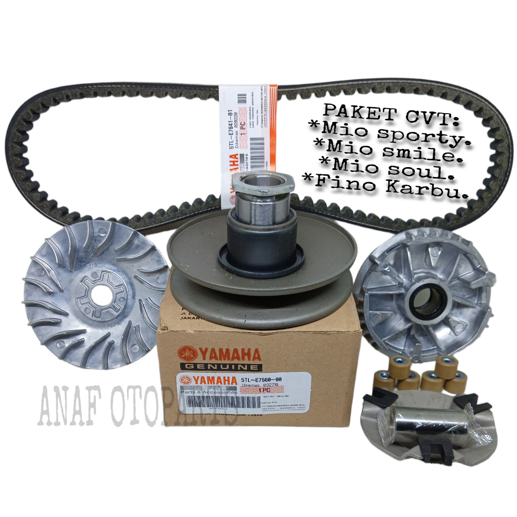 Jual PULLY ONLY + RUMAH ROLLER SET + KIPAS ROLLER (PAKET) MIO SPORTY, MIO SMILE, MIO SOUL, FINO ...