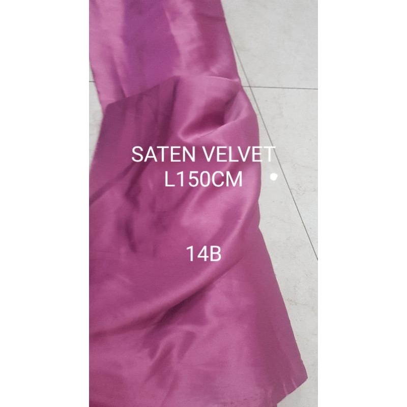 Jual PER MTR Kain Satin Velvet / Saten Velvet BY CAVALI BAHAN ...