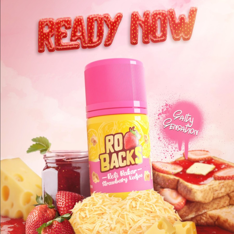 Jual Liquid Robacks V2 Roti Bakar Strawberry Keju 60ml By Drippers Id