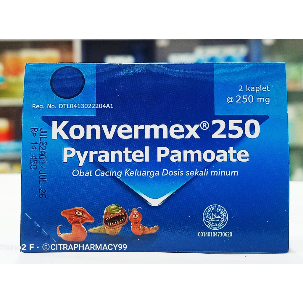 Jual Konvermex 250MG 𝟏 𝐒𝐓𝐑𝐈𝐏 𝐈𝐒𝐈 𝟐 𝐊𝐀𝐏𝐋𝐄𝐓 - Obat Cacing Keluarga ...