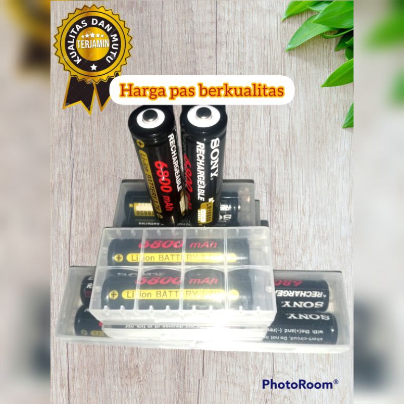 Jual Baterai Cas Sony 18650 Batrey Battery LR18650 Rechargeable 6800mAh ...