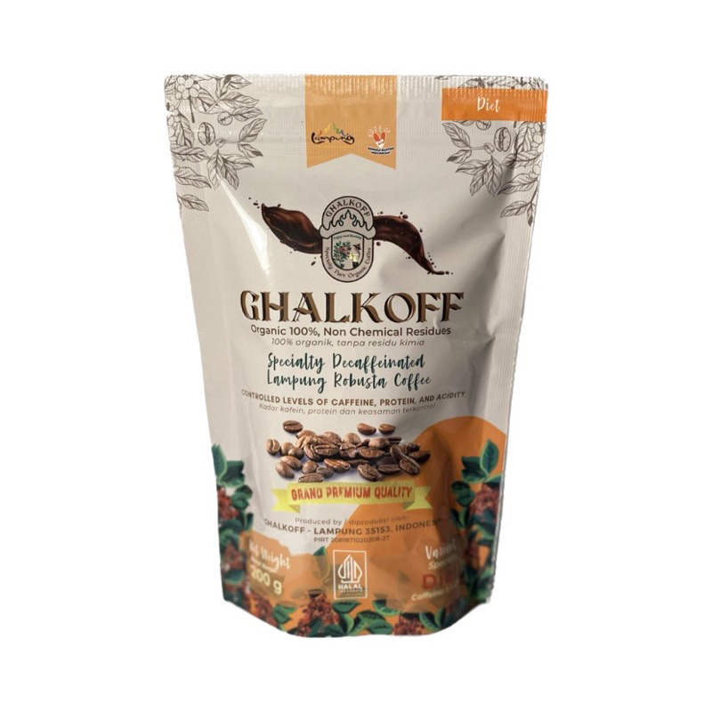 Jual Ghalkoff Diet Double Luwak 100% Kopi Robusta Organik Dekafeinasi ...