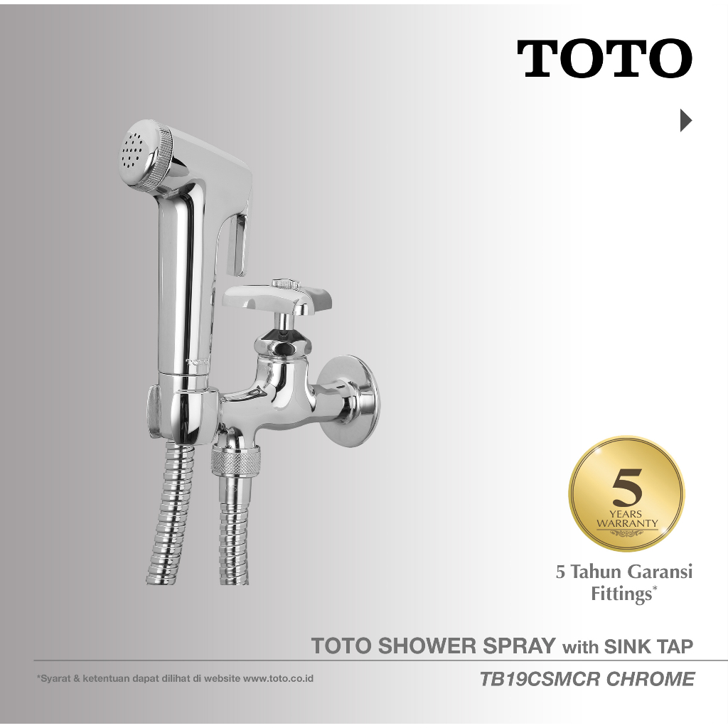 Jual TOTO Shower Spray With Tap / Jet Shower TB19CSMCR | Shopee Indonesia