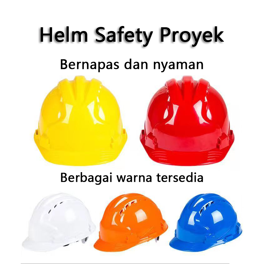 Jual Helm Safety Proyek Standart Atau Fastrack Tali 5 Warna | Shopee ...