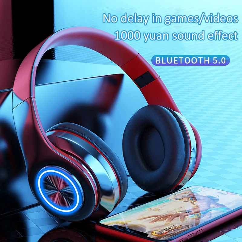 Jual B39 Wireless Headset Led Bluetooth Headphone Hifi Bass Music