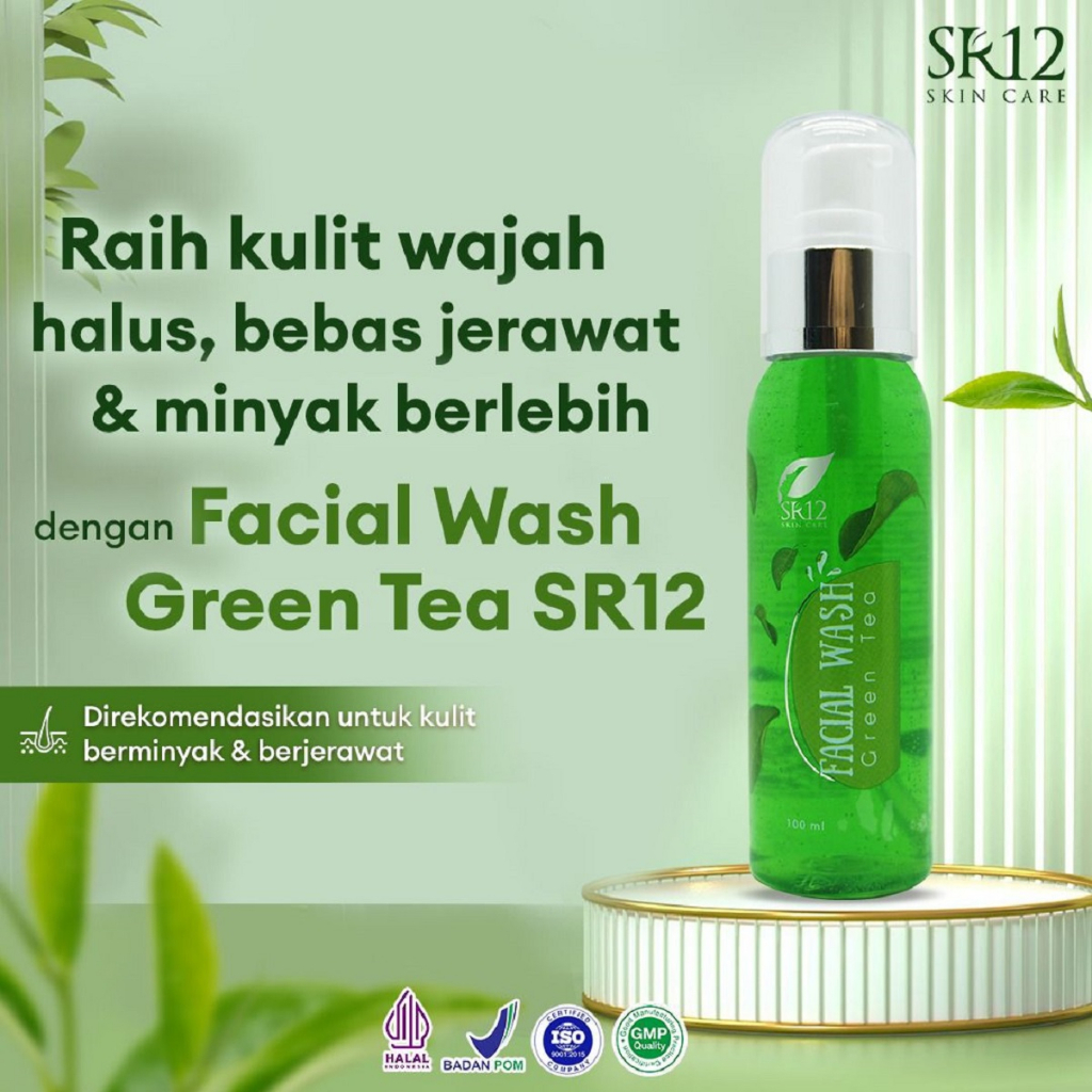 Jual SR12 Facial Wash Green Tea 100 ml | Shopee Indonesia