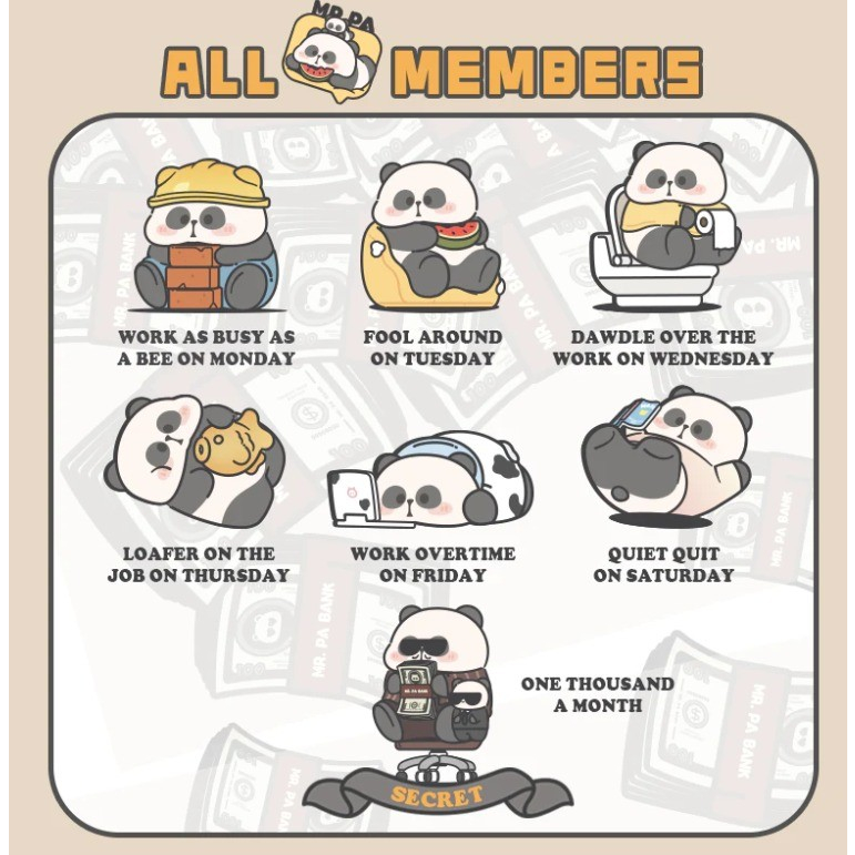 Jual BLINDBOX TOY CITY Mr. PA KKV WORKING WEEK SERIES | Shopee Indonesia