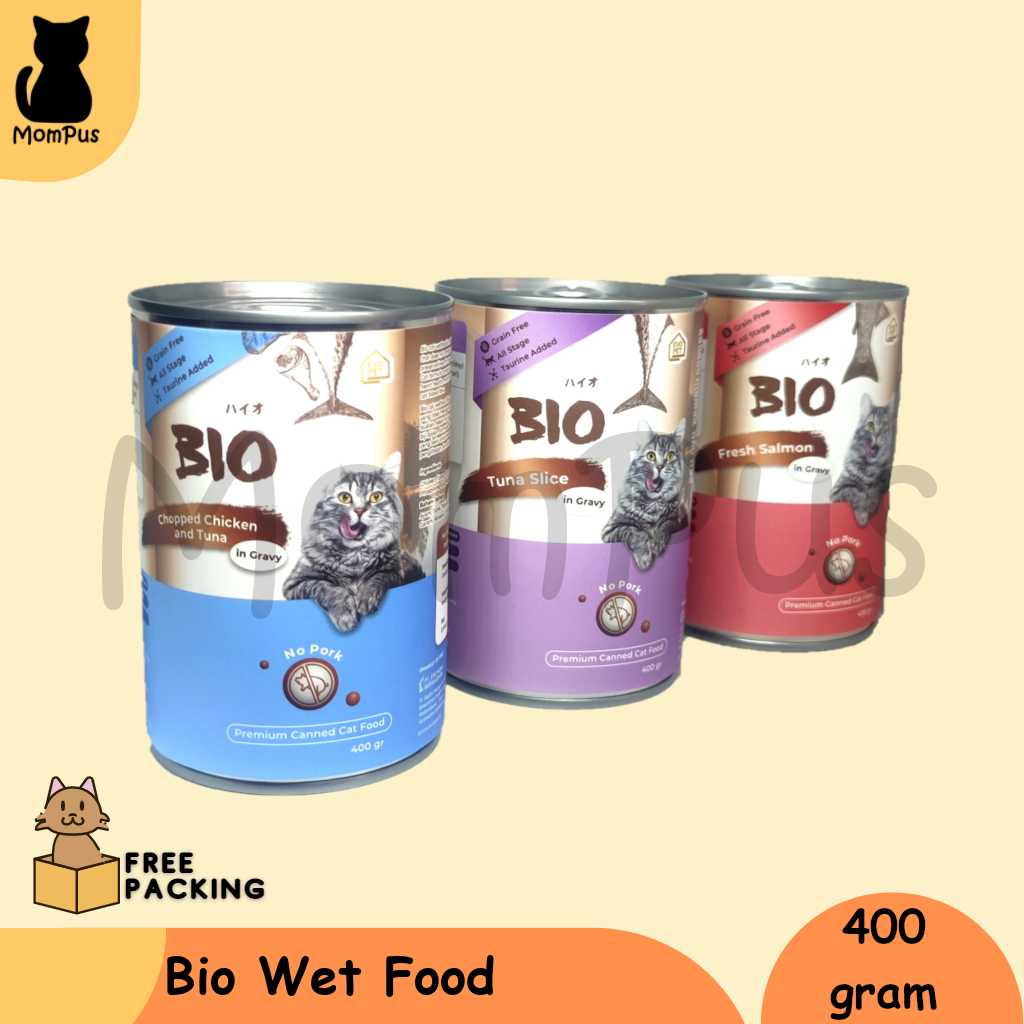 Jual Bio Cat Kaleng 400gr Wet Food Makanan KUCING Basah | Shopee Indonesia