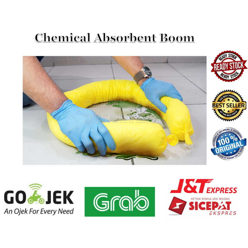 Jual Chemical Absorbent Boom 7.6 cm x 1.2 meter 1 Karton isi 12 Pcs ...
