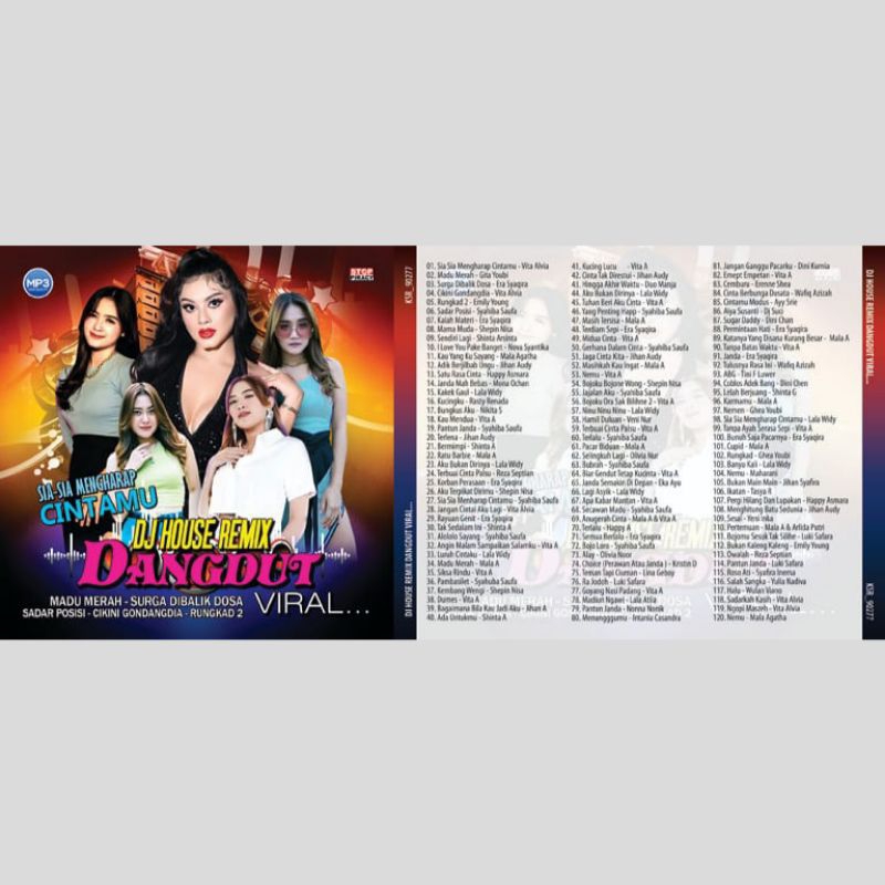 Jual Kaset Mp3 Audio Lagu Dj House Remix Dangdut Terbaru 2023 | Shopee Indonesia