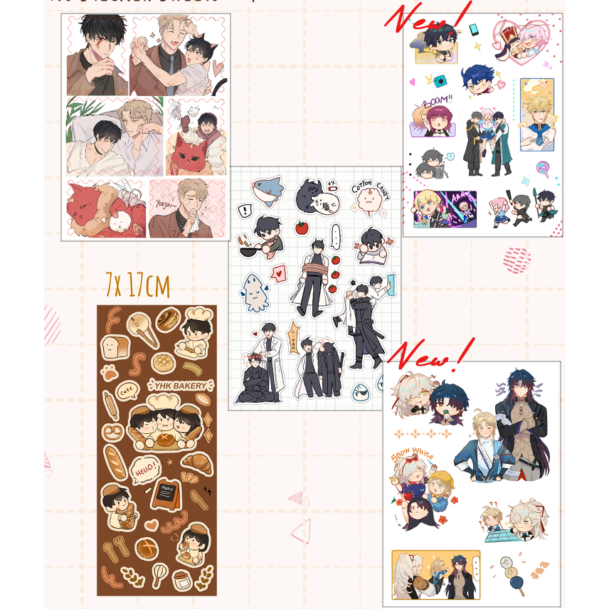 Jual Stickers sheets- ORV/ S class /Genshin Impact/ Shxtou/ Honkai Star ...