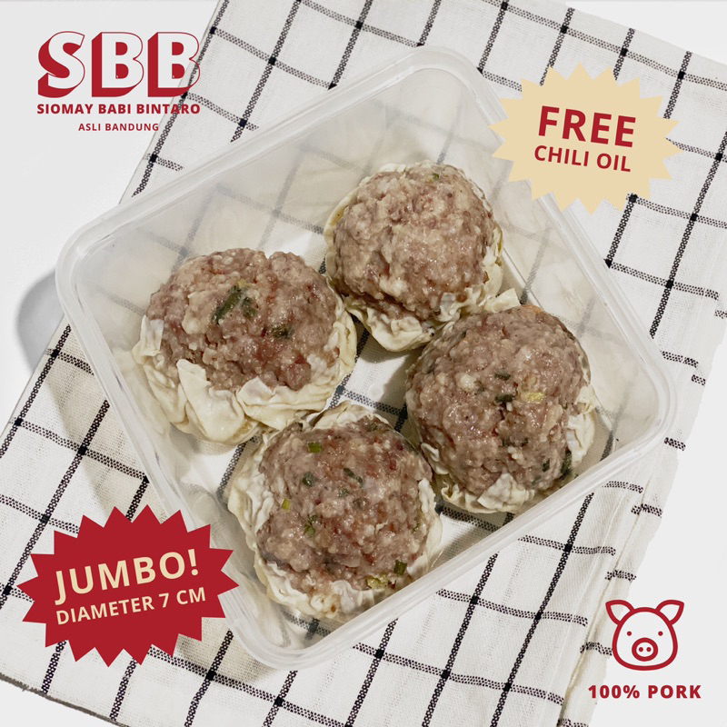 Jual Siomay Babi Jumbo FROZEN 4 pcs | Shopee Indonesia