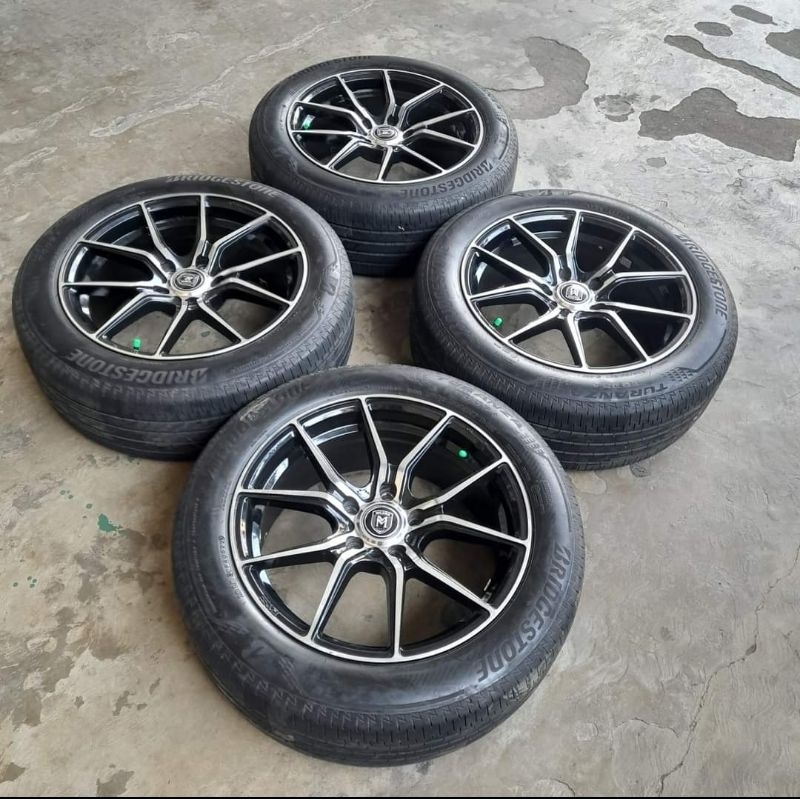 Jual Velg Mobil Bekas Racing Milano R17x7,5 Baut 5x114 ET45 + Ban 215 ...