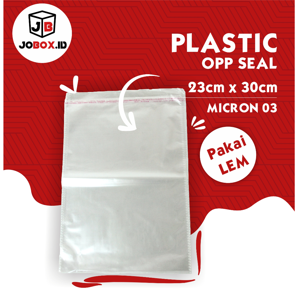 Jual Plastik OPP Bening Lem Seal 23x30 cm / Plastik Packing Baju / Plastik Opp Murah / Opp Murah ...