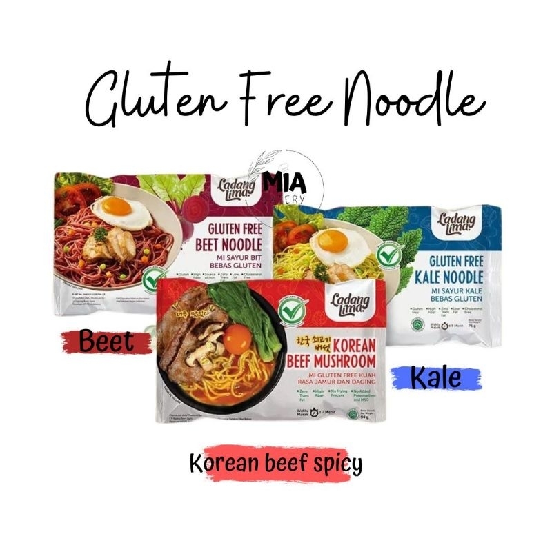 Jual Mie sehat Veggie Noodle 76g ladang lima mie goreng instan (+bumbu ...