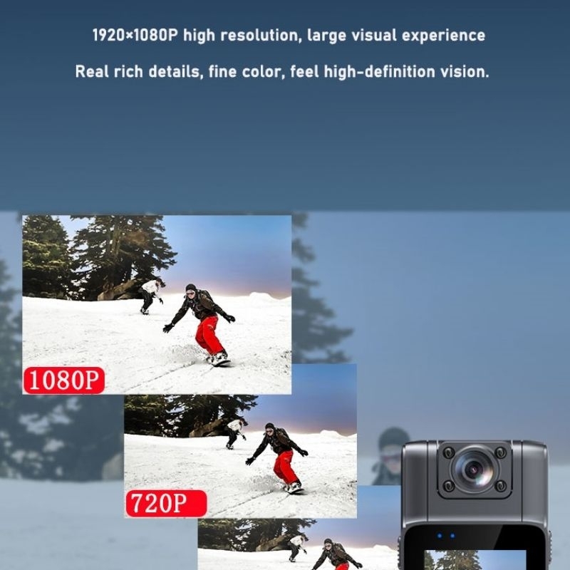 Jual Body Cam Mini Camera Full HD 1080P Rotating Lens 1000mAh - L11 ...
