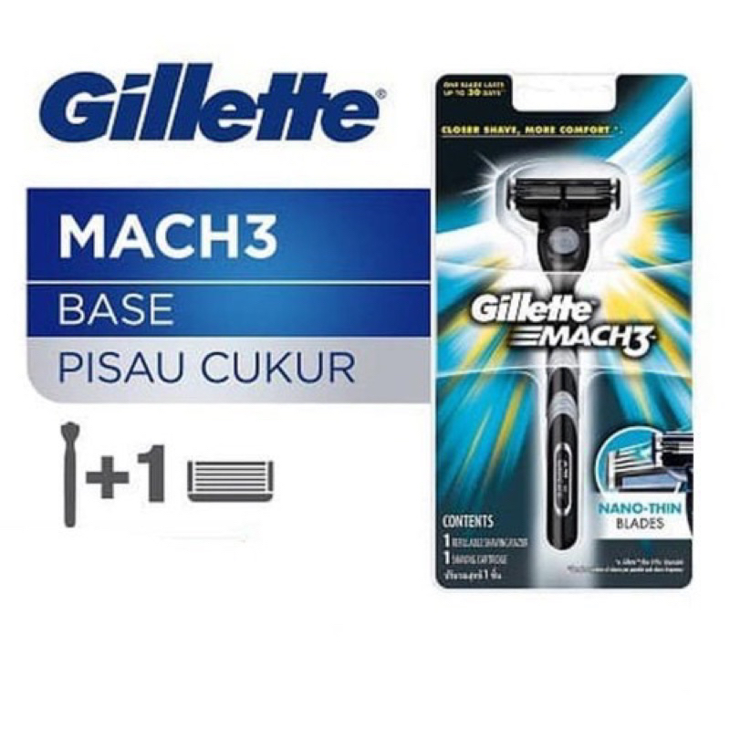 Jual Gillette Mach3 Razor Base Pisau Cukur 1 Pcs | Shopee Indonesia