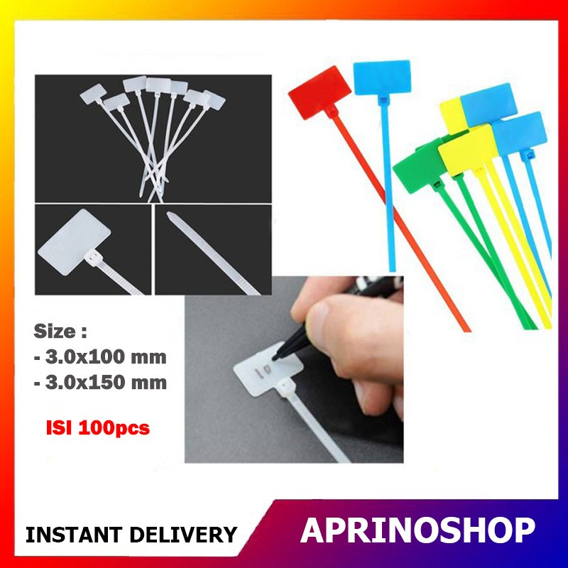 Jual Kabel Tis Ties Label Maker Label Tag Name Label Pengikat Kabel Tie ...